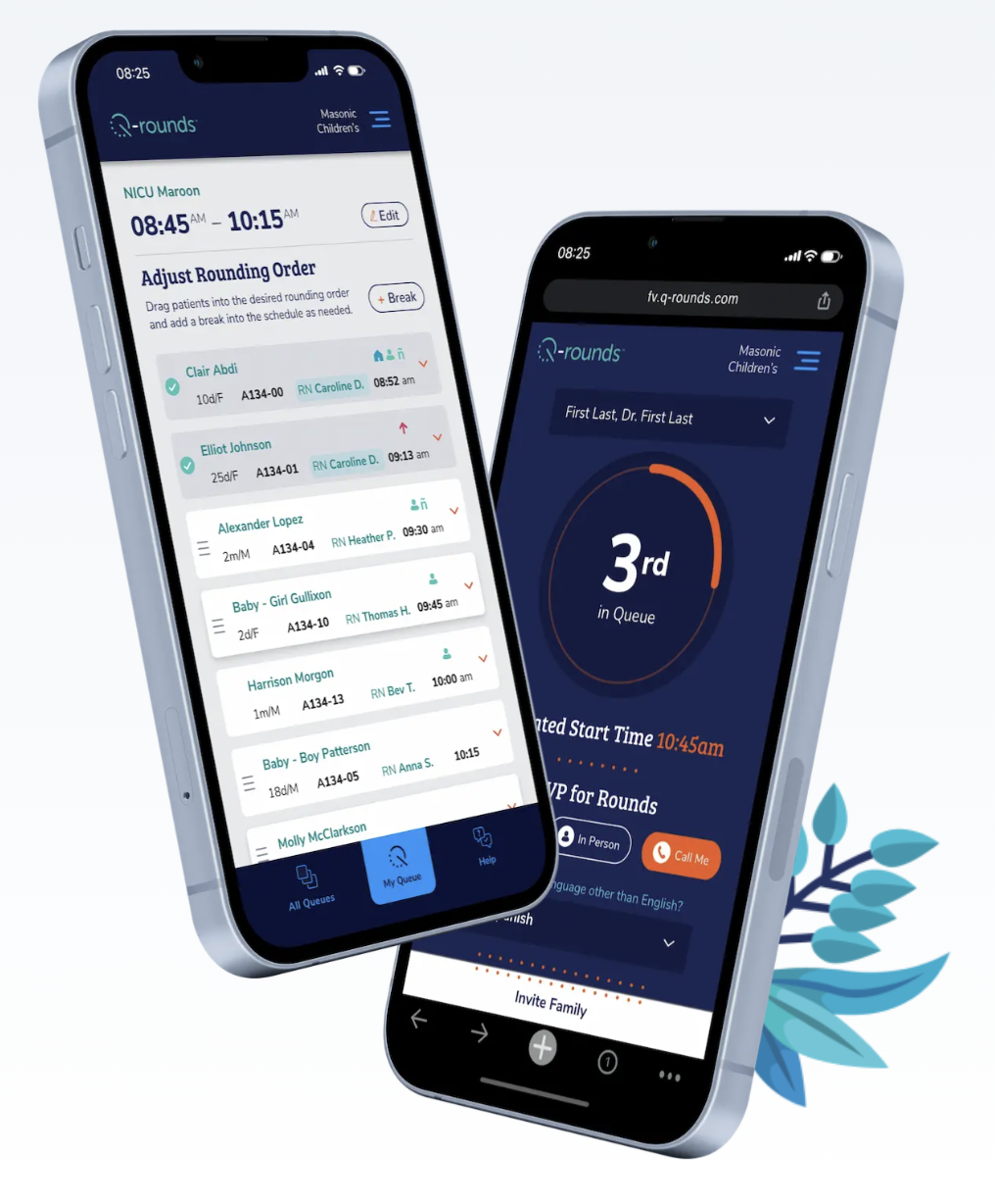 New app shares physicians' rounding queue with families, nurses